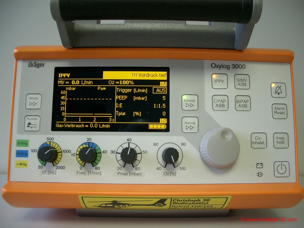 Draeger Oxylog 3000 | ASM-AETNA Blog