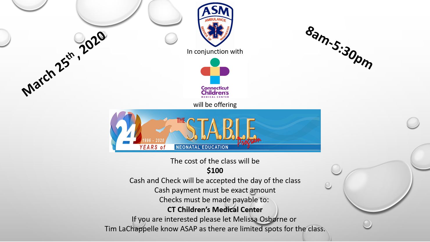 ASM TO HOST CCMC STABLE CLASS | ASM-AETNA Blog